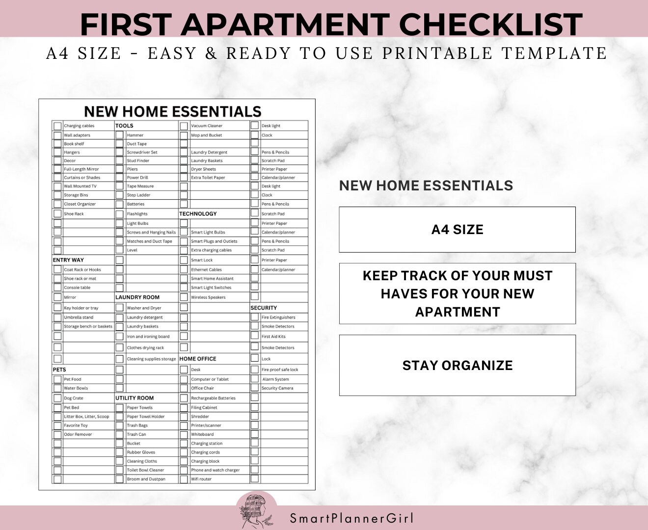 First Apartment Checklist, New Home Checklist, Moving Checklist ...