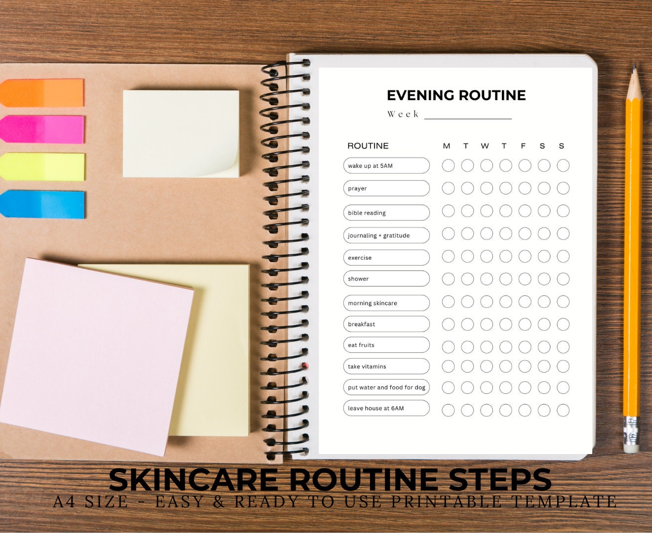 Editable Morning and Night Routine Tracker| Daily Routine Tracker ...