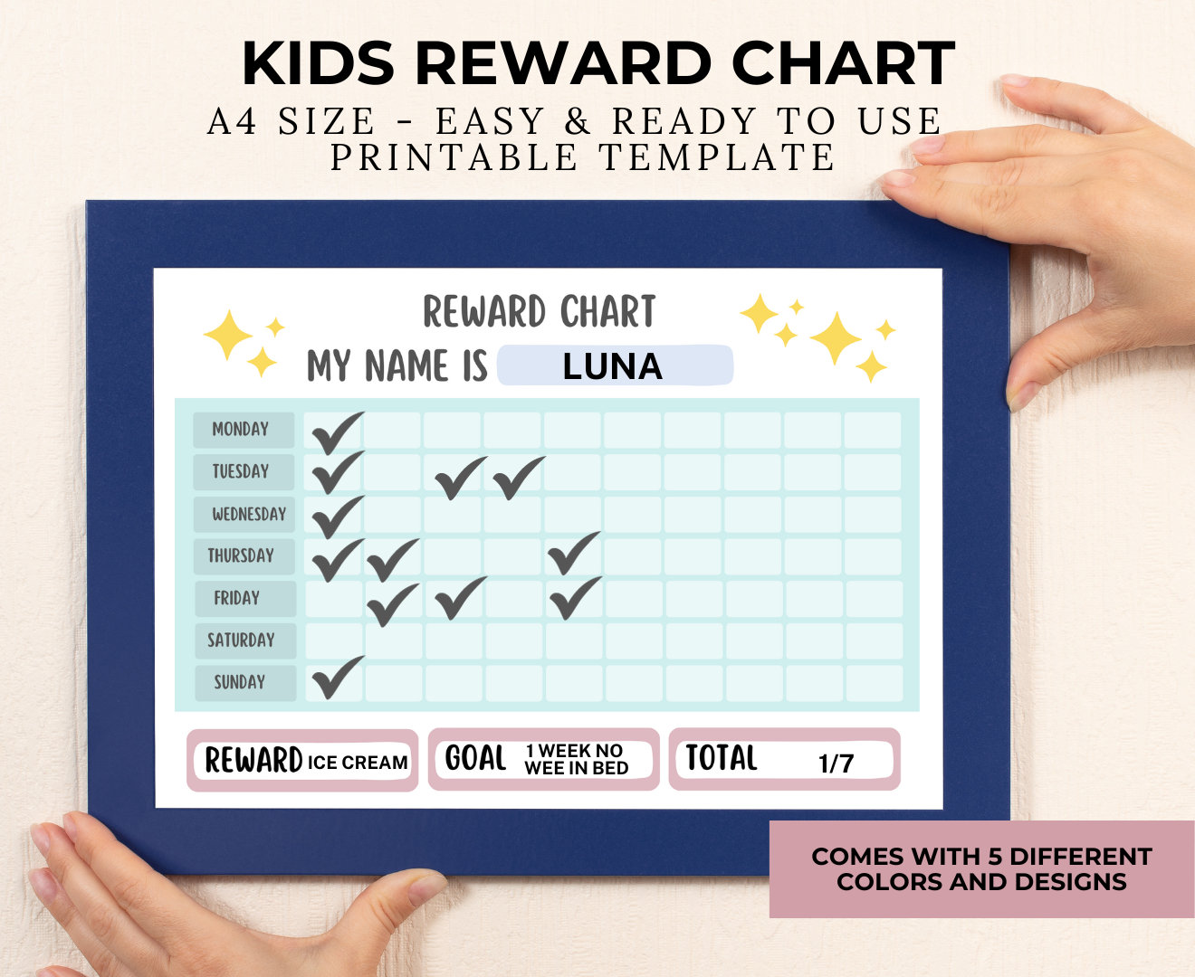 Kids Motivation Chore Chart for Kids Printable Reward Chart for Kids ...