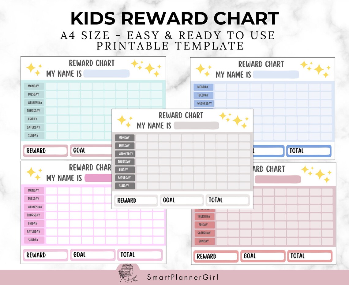 Kids Motivation Chore Chart for Kids Printable Reward Chart for Kids ...
