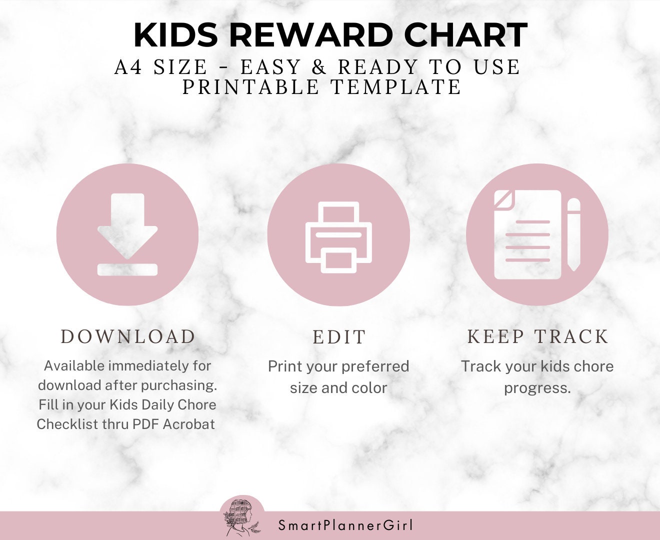 Kids Motivation Chore Chart for Kids Printable Reward Chart for Kids ...