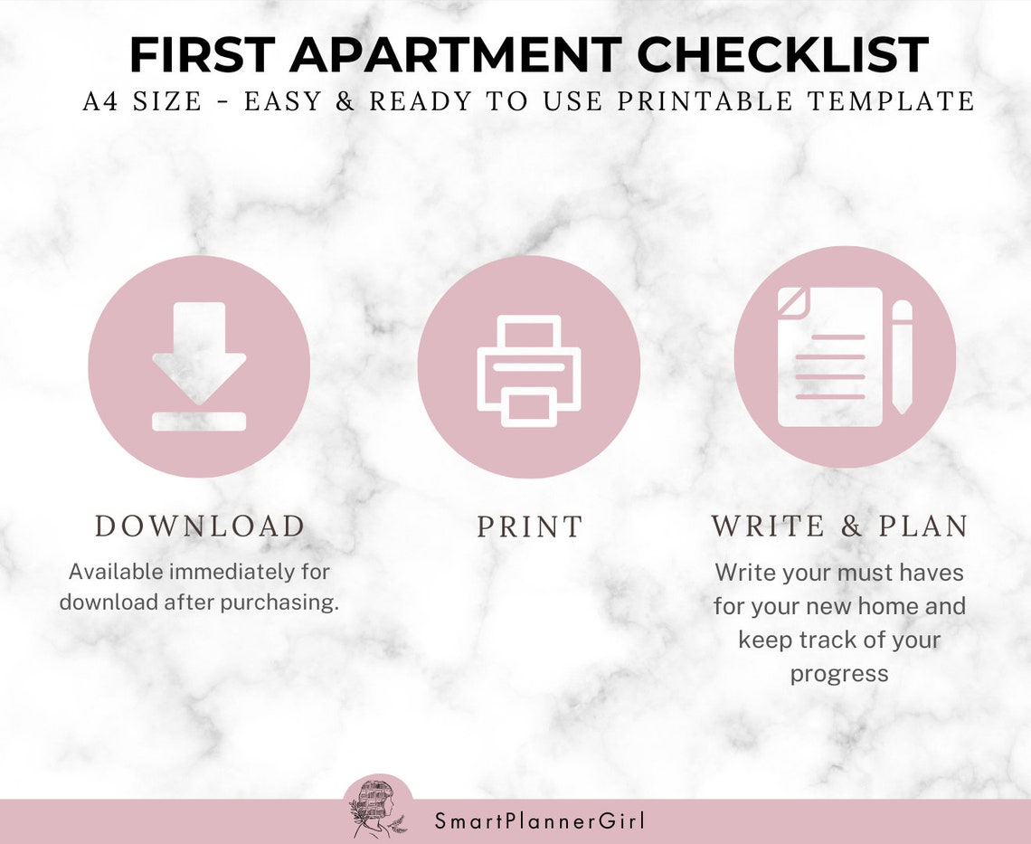 First Apartment Checklist, New Home Checklist, Moving Checklist ...