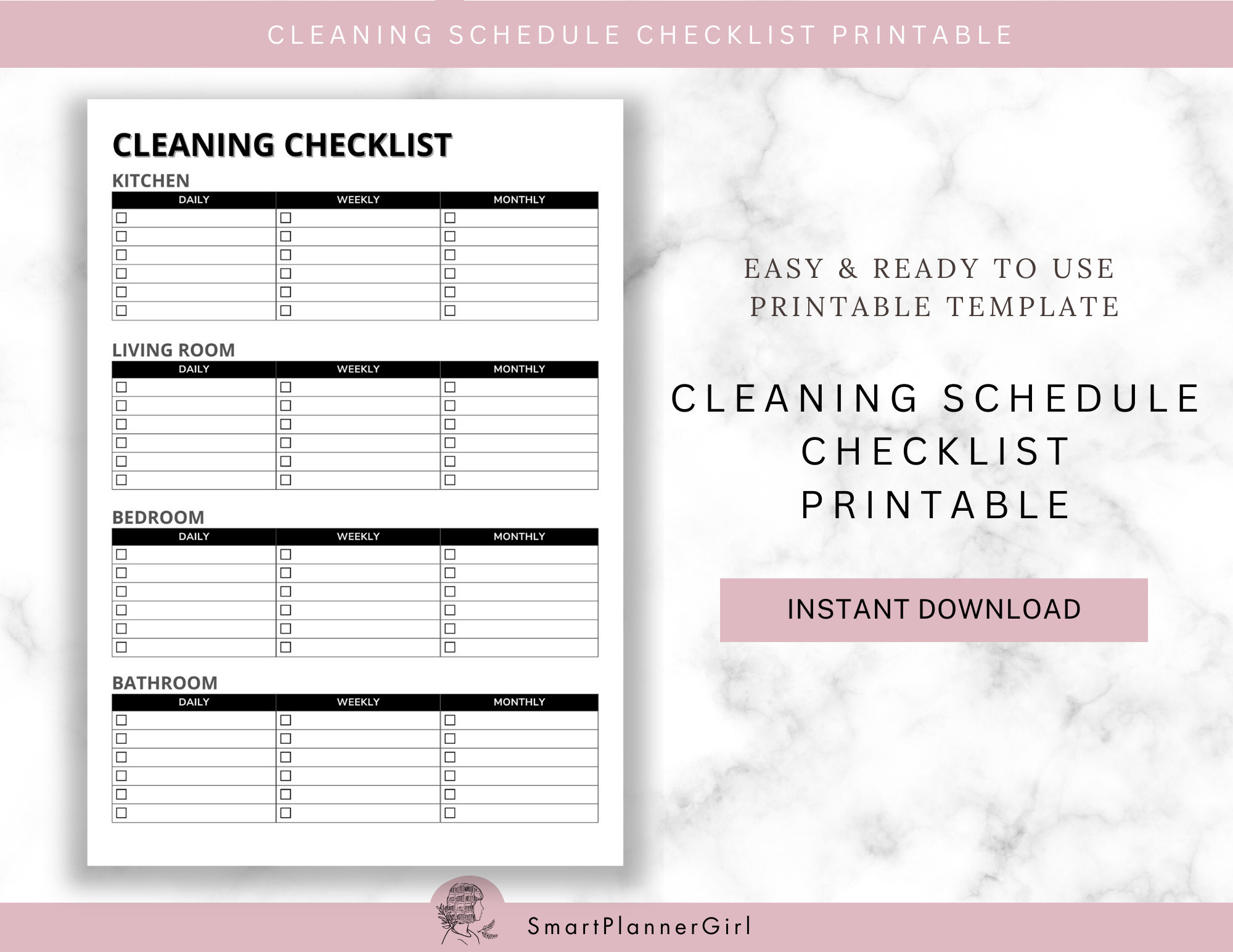 Cleaning Schedule Chore Chart for Kids Responsibility Chart Cleaning ...