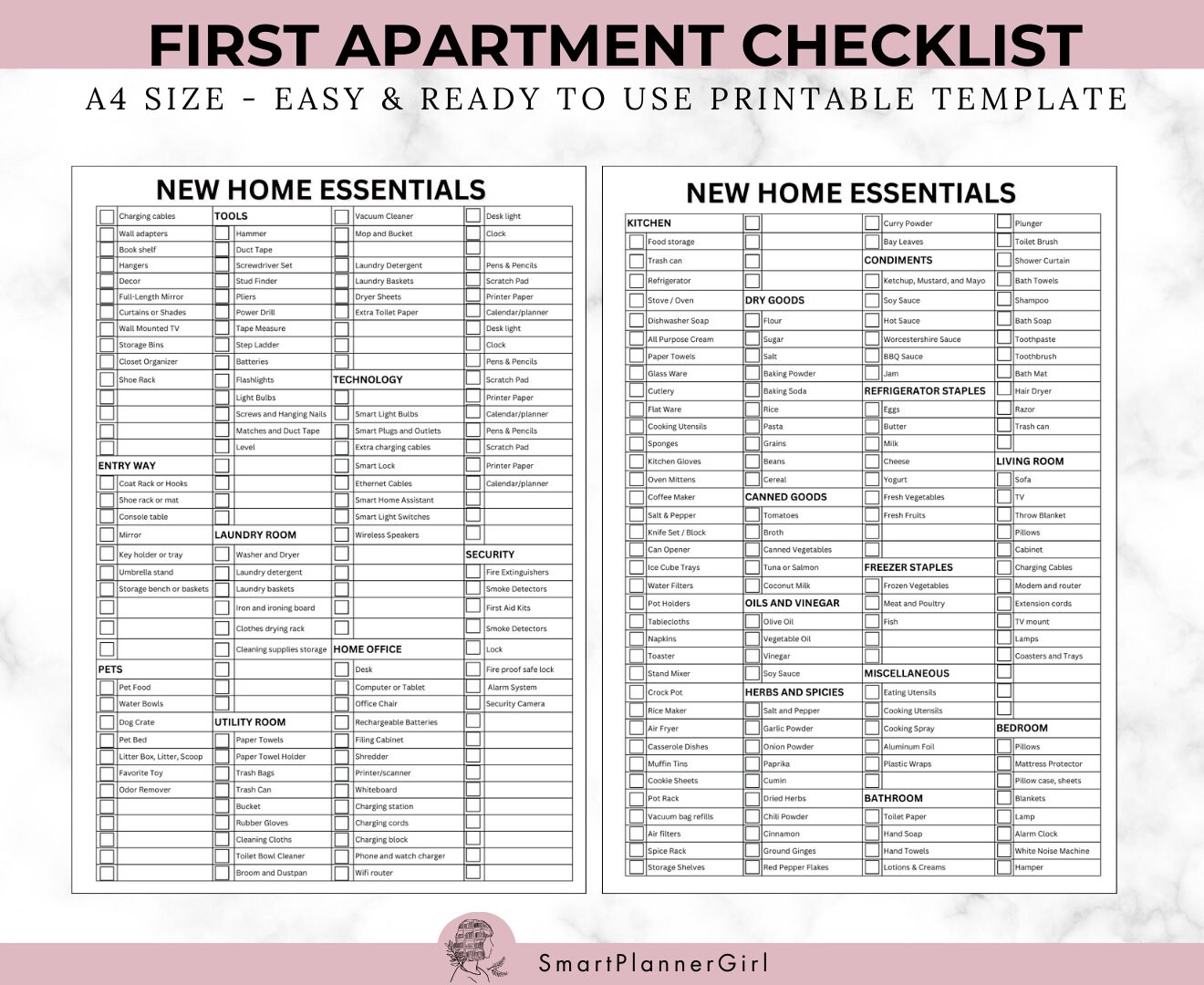First Apartment Checklist, New Home Checklist, Moving Checklist ...
