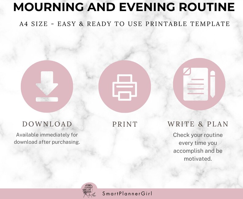 Editable Morning and Night Routine Tracker| Daily Routine Tracker ...