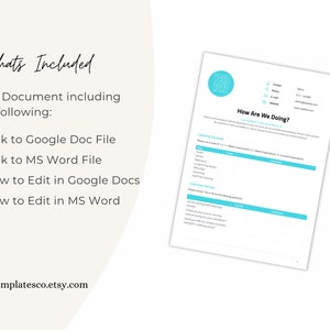 Cleaning Business Feedback Form Template Editable Google Docs & MS Word ...