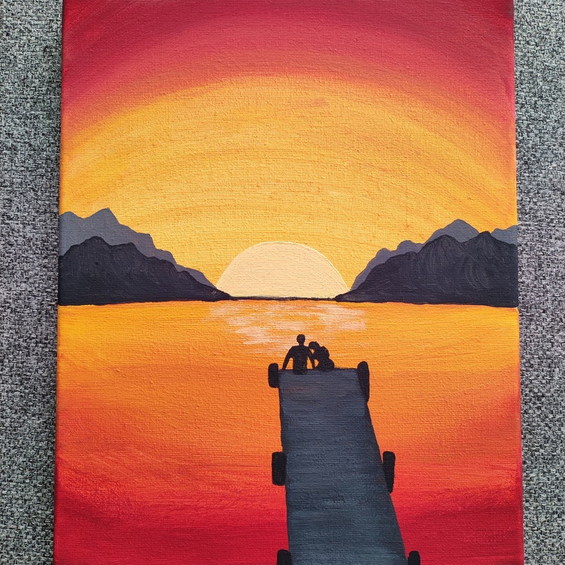 Sunset Acrylic - Etsy