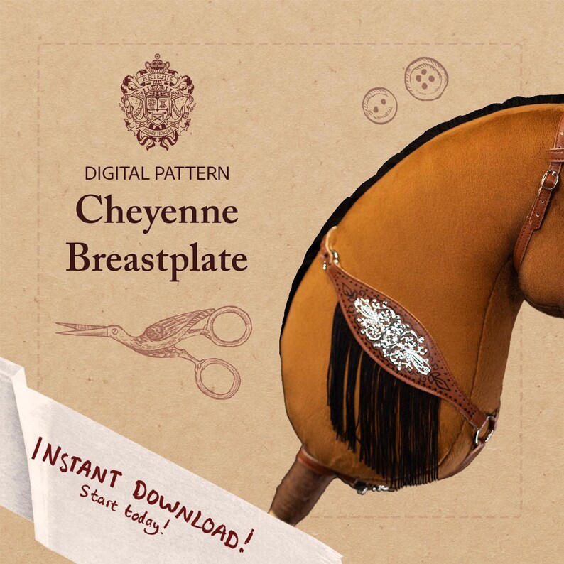 Western Breastplate "cheyenne" DIY Digital Pattern - 3 Sizes - Video ...