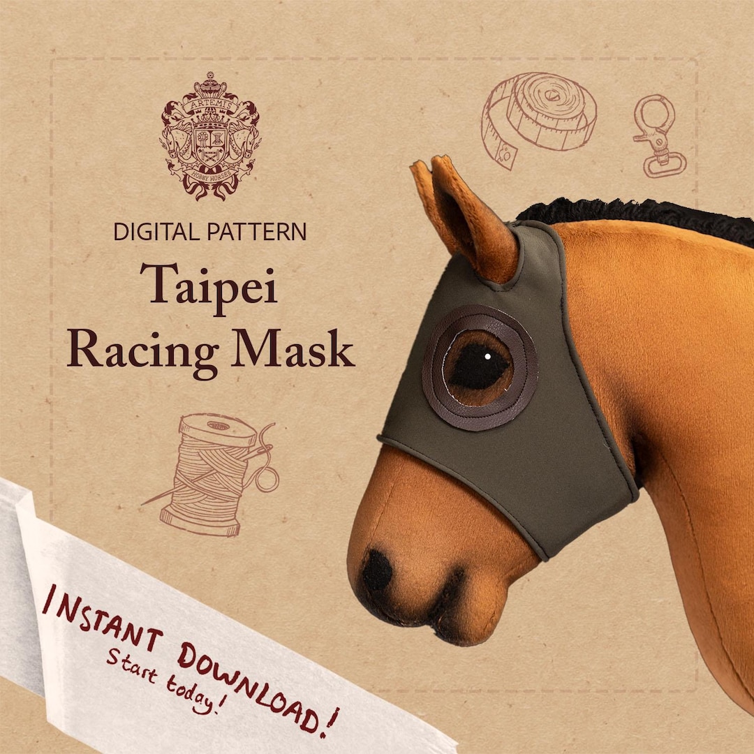 Racing Mask "taipei" Digital DIY Pattern - 3 Sizes - Video Tutorial ...