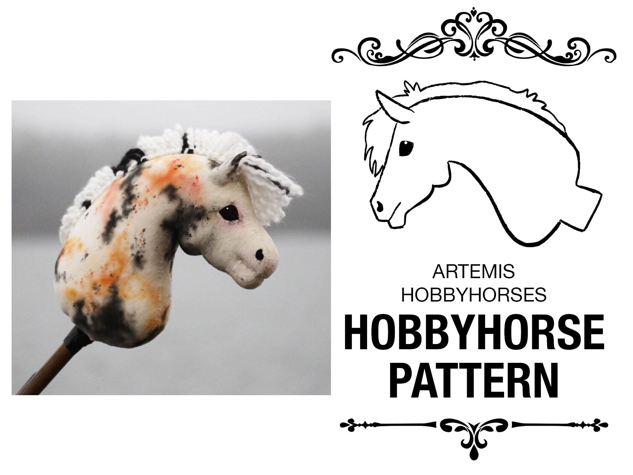 Printable Stick Horse Pattern