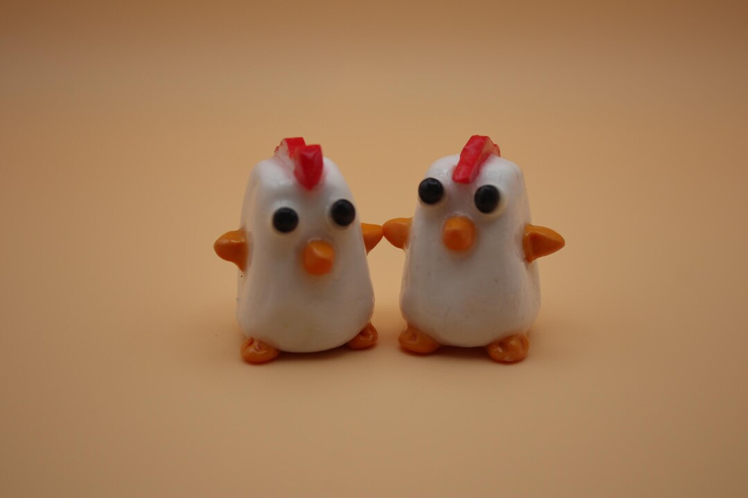 Made-to-order Chicken Desk Friend ,clay Chicken Figure, Handmade Clay ...