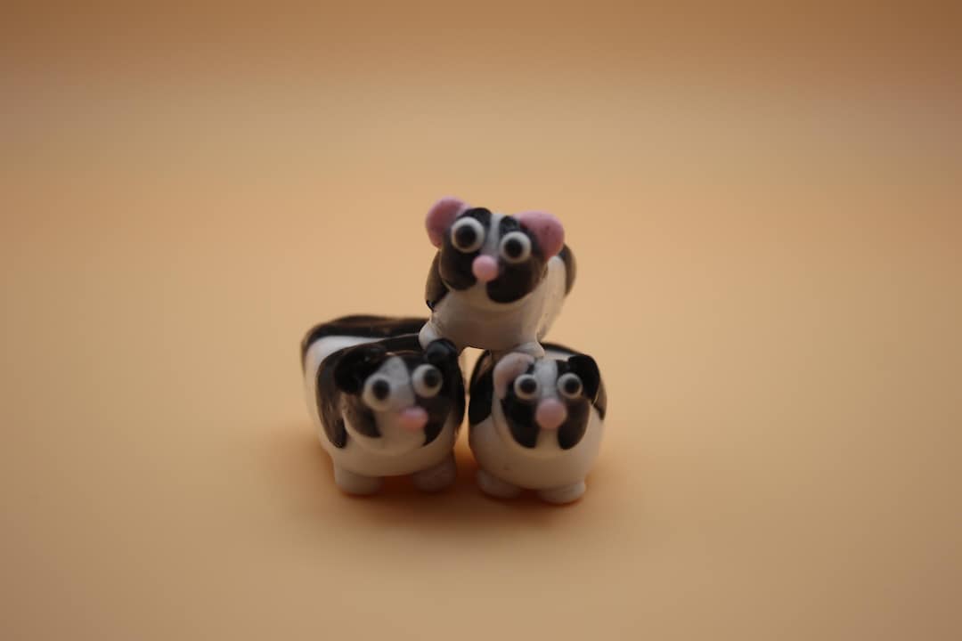 Made-to-order Guinea Pig Clay Friend, Clay Guinea Pig Figure, Handmade ...
