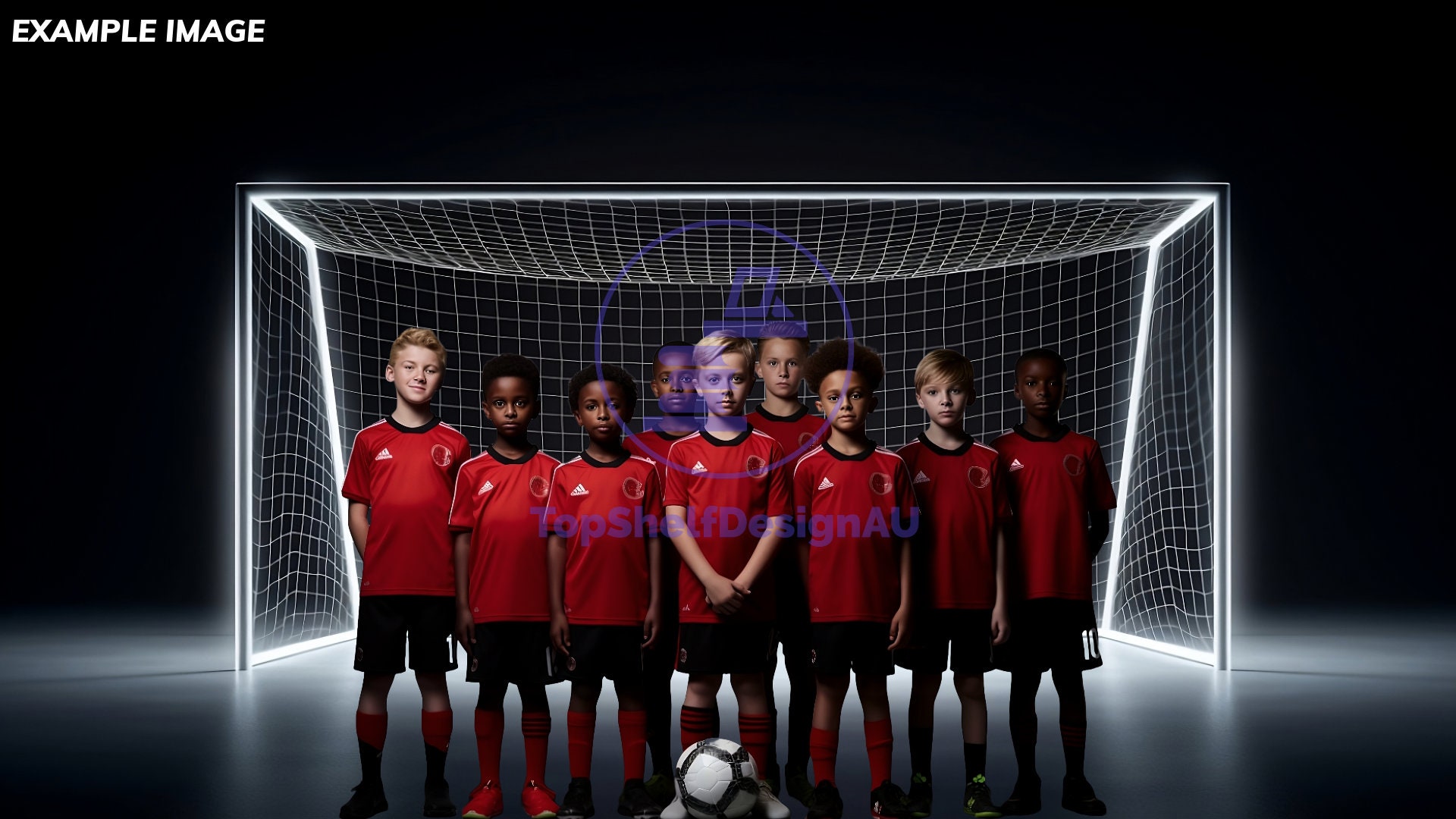 Goal, Soccer, Football, Digital Background backdrop, Net, Team Photo ...