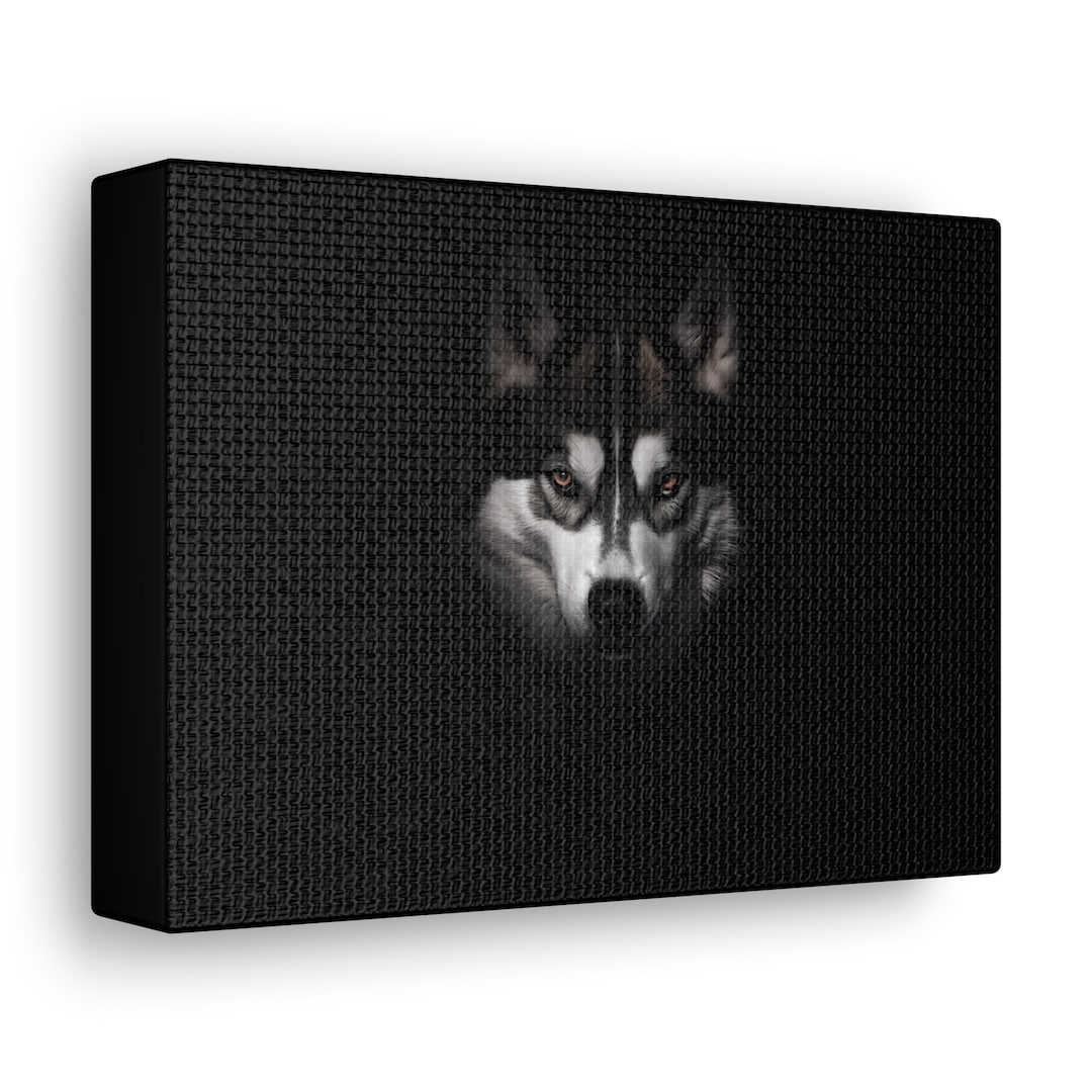 Gallery Wall Frames Husky X Malamute Closeup black Wall Art Animal ...