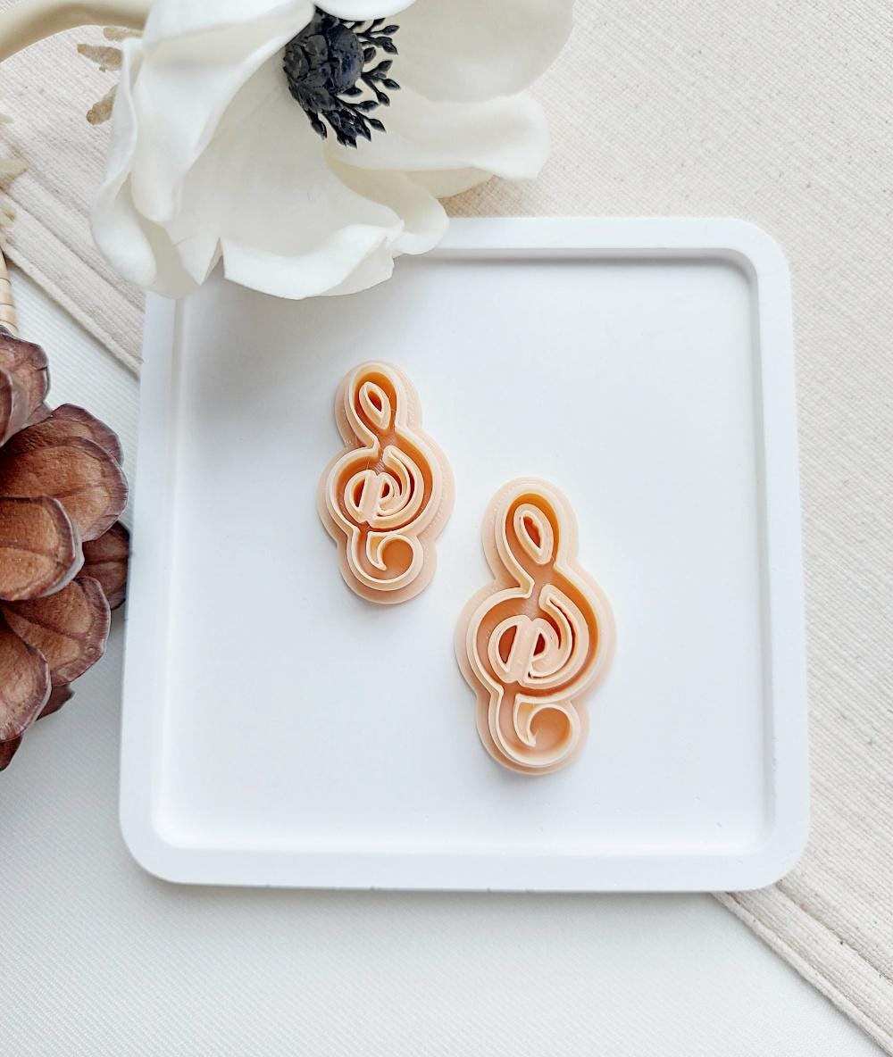 Treble Clef Shape Polymer Clay Cutter Sol Key Cutter for Polymer Clay ...