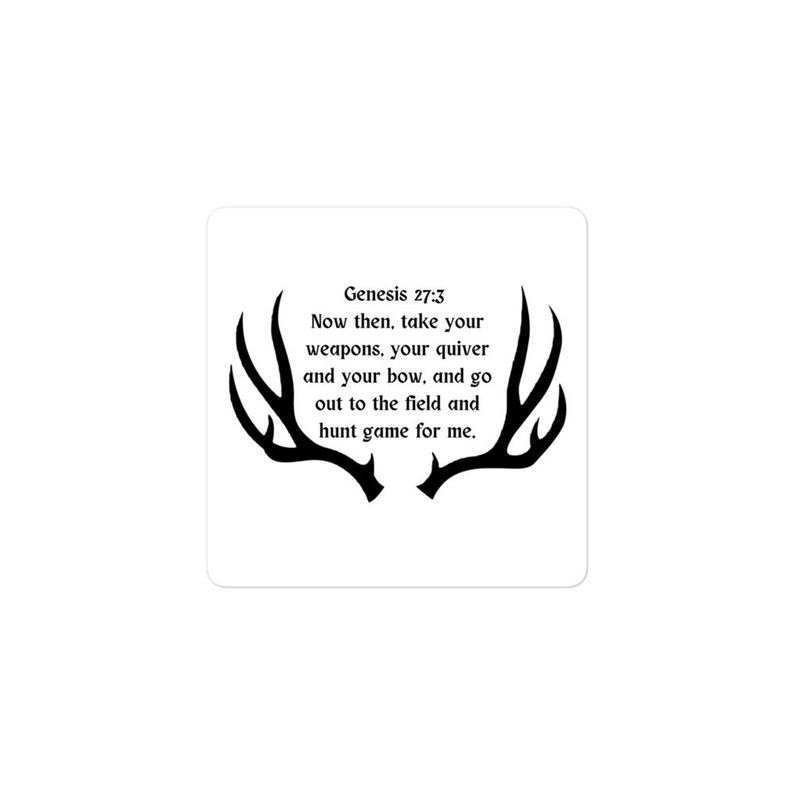 Genesis 27:3 Sticker - Etsy