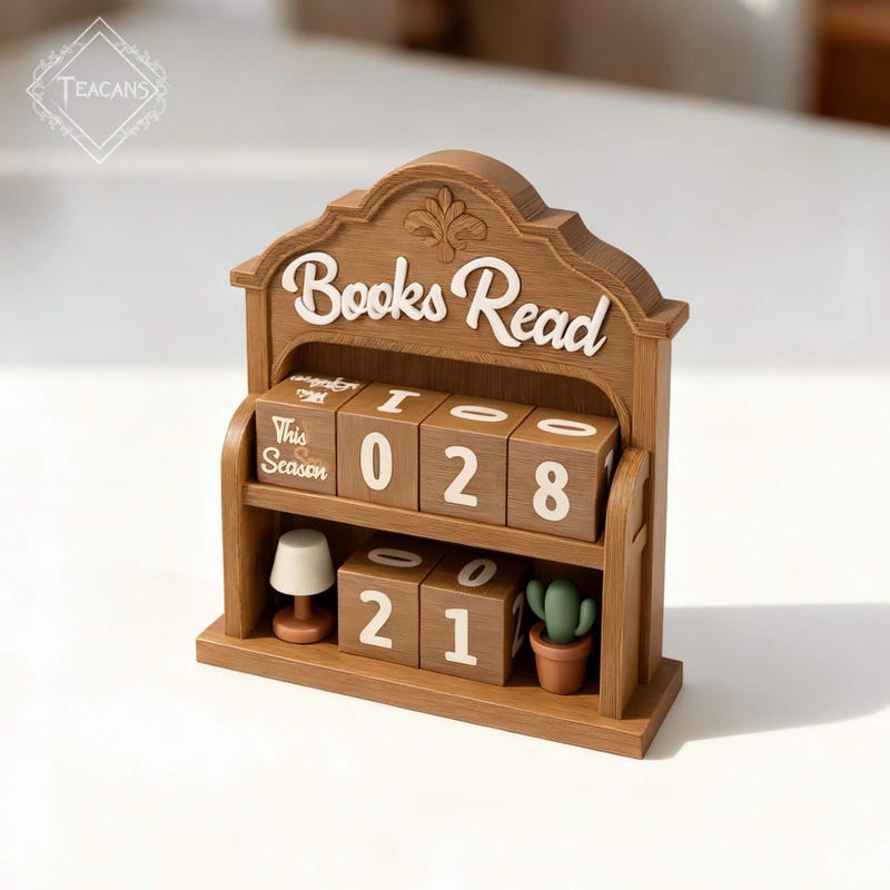 Book Read Tracker 3d - Etsy