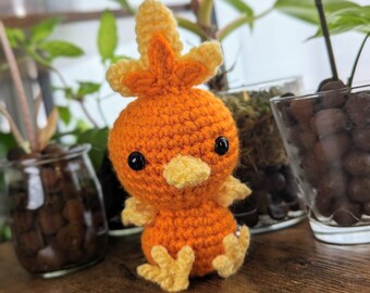PATTERN Pokemon Torchic Crochet Pattern - Etsy