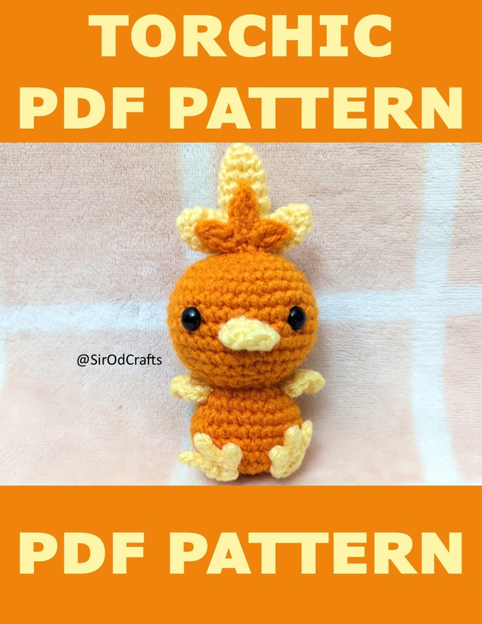 PATTERN - Pokemon Torchic Crochet Pattern - Etsy