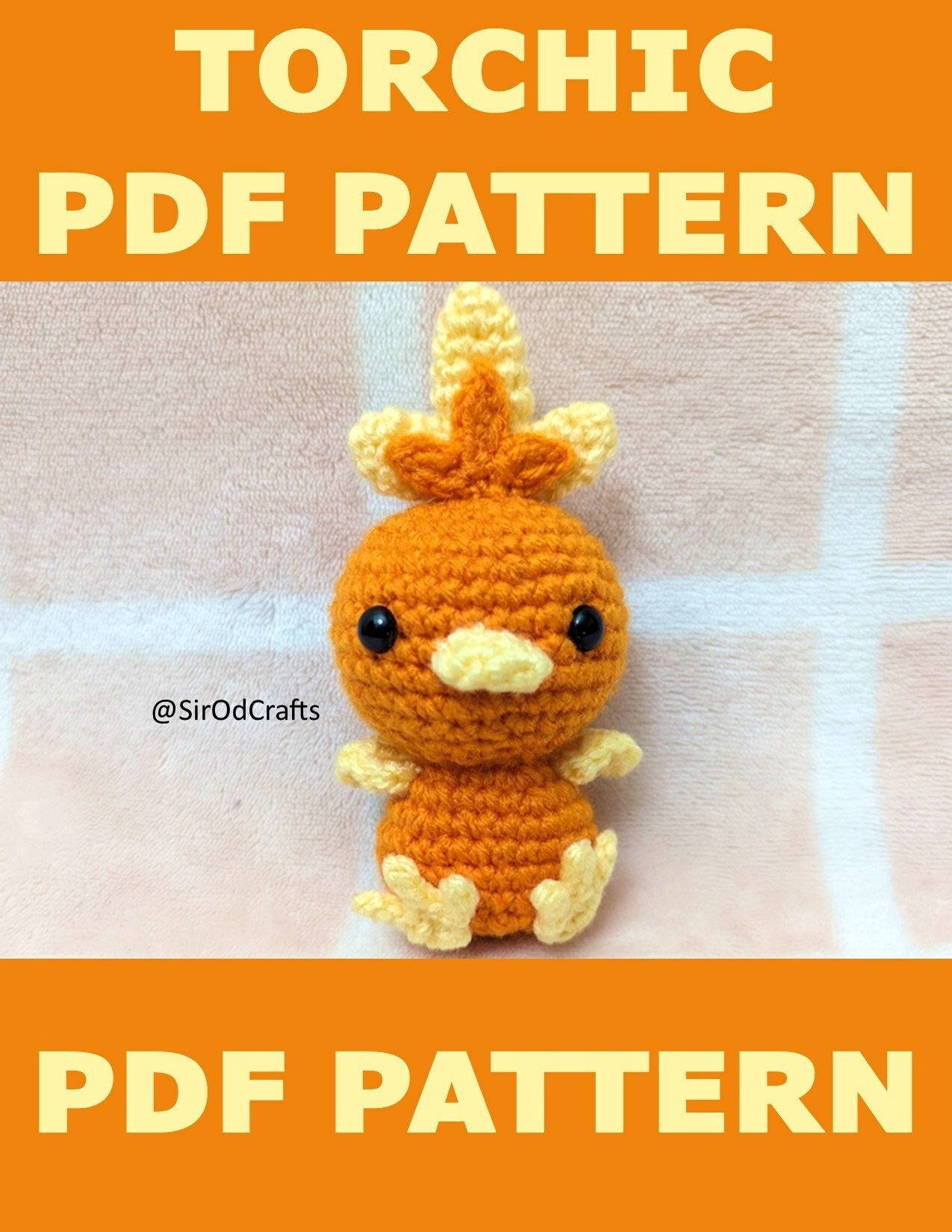 PATTERN Pokemon Torchic Crochet Pattern - Etsy