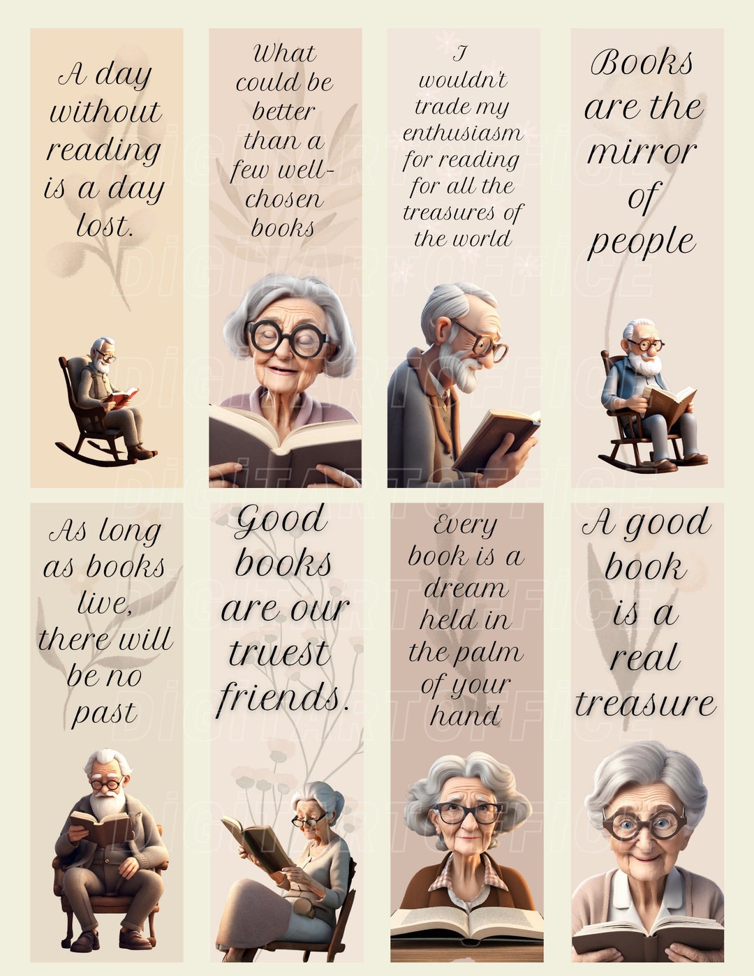 Printable Bookmarks, Bookmarks for Book Lovers - Etsy