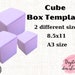 Canva Editable Cube Box Template (digital Download) - Etsy