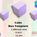 Canva Editable Cube Box Template (digital Download) - Etsy
