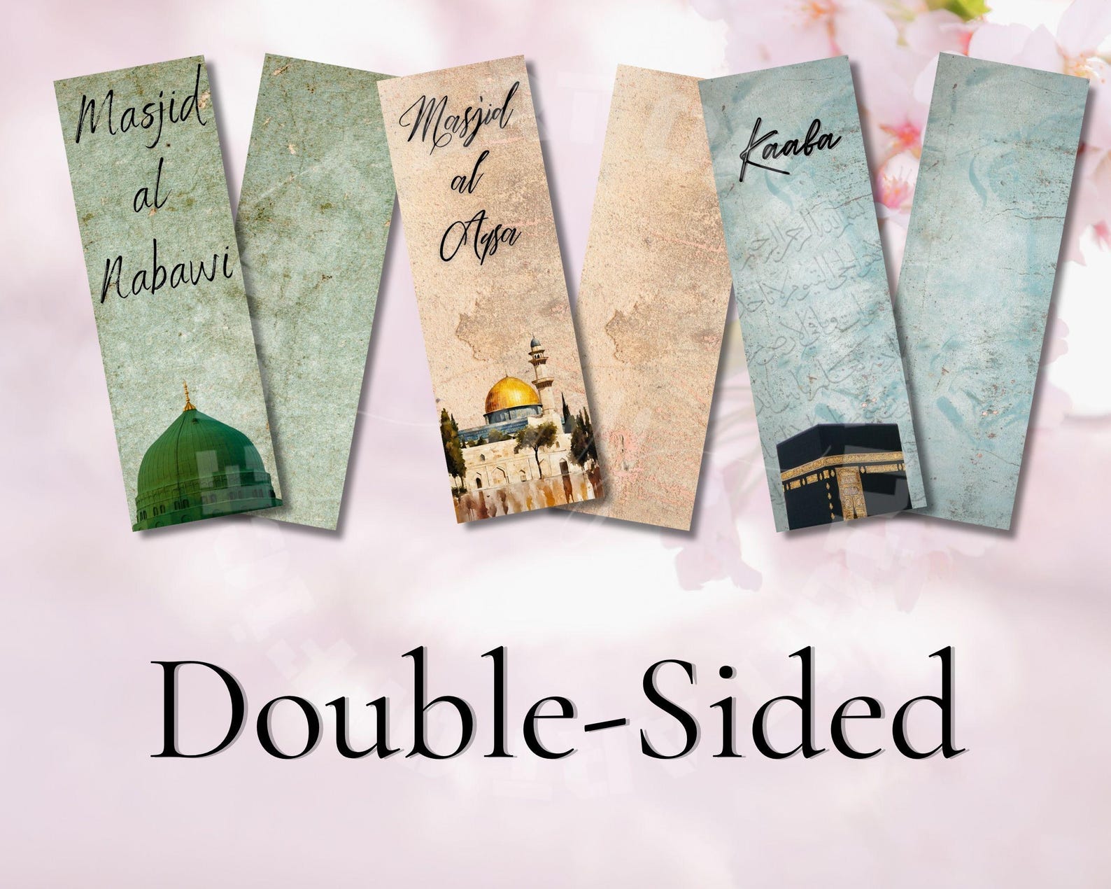 Islamic Bookmarks: Kaaba & Masjid Designs (printable Digital Download ...