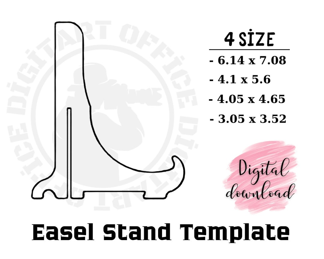 Easel Template, Diy Easel Template, Homemade Easel Template - Etsy