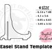 Easel Template, Diy Easel Template, Homemade Easel Template - Etsy