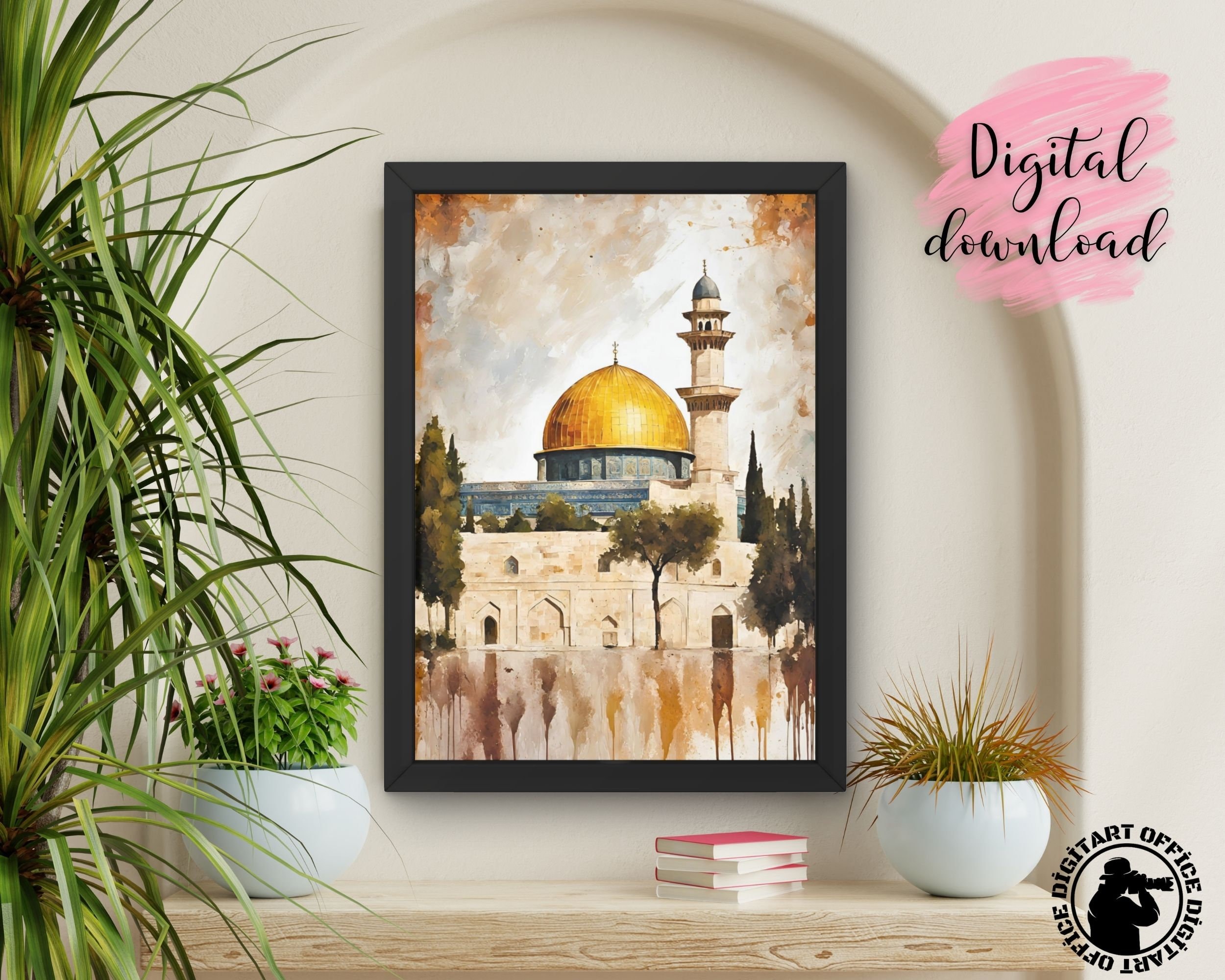 Masjid Al Aqsa Poster, Masjid Al Aqsa Wallart - Etsy