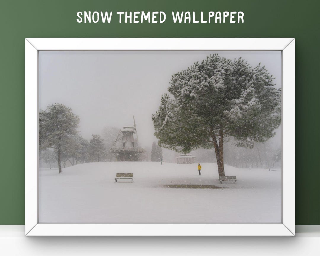Wallpaper Poster, Snowly Landscape Poster, Home Decor - Etsy