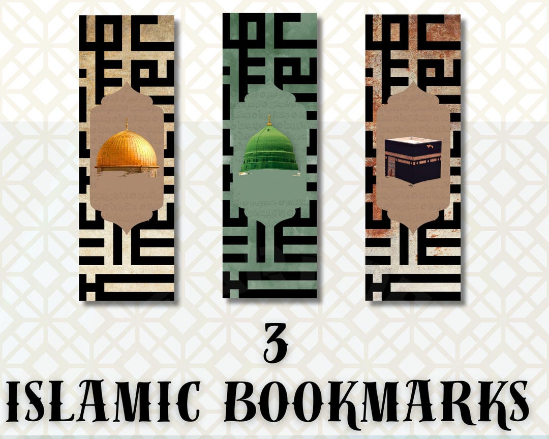 ISLAMİC BOOKMARKS, Quran Bookmarks, Masjid Al Aksa Bookmarks ...
