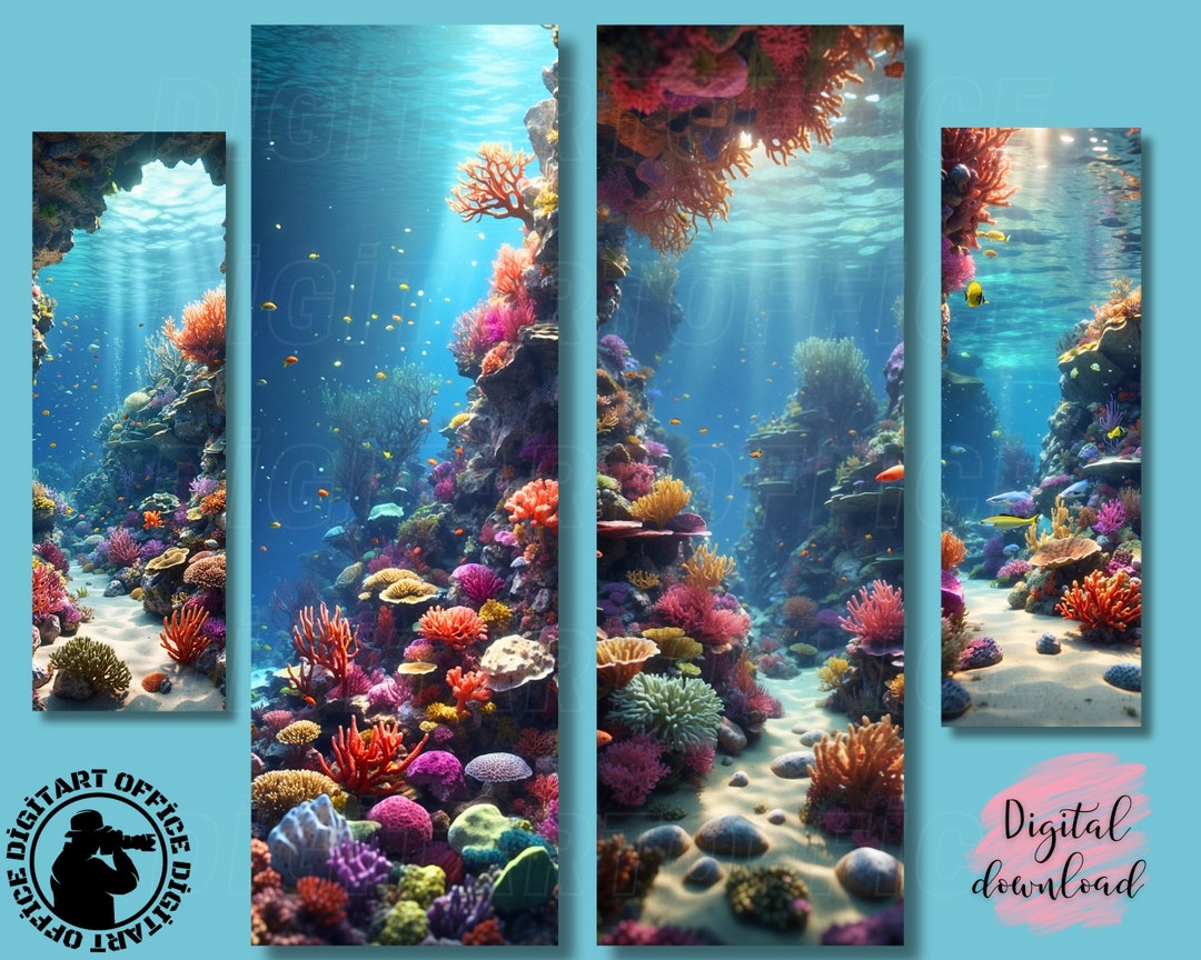 Coral Reef Bookmarks, Life Under the Sea - Etsy