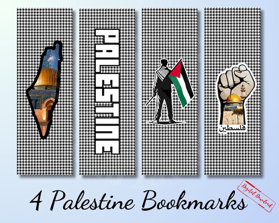 Keffiyehs Bookmarks, Printable Palestine Bookmarks - Etsy
