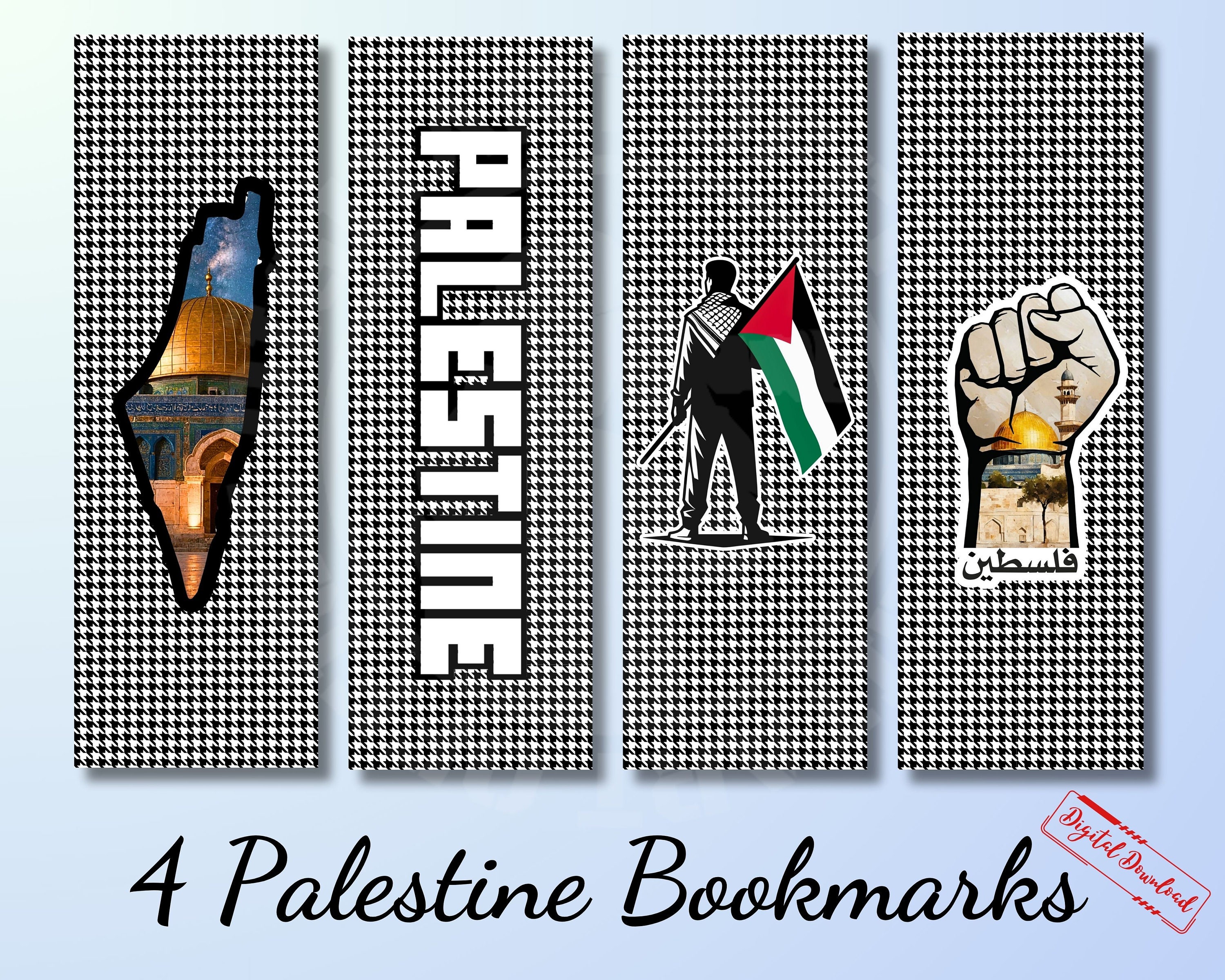 Keffiyehs Bookmarks, Printable Palestine Bookmarks - Etsy