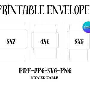 Printable Envelopes, Envelopes Bundle,diy Envelop - Etsy