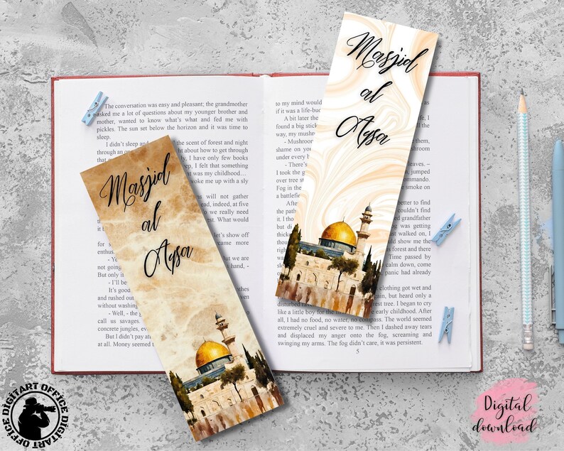Masjid Al Aqsa Bookmarks - Etsy