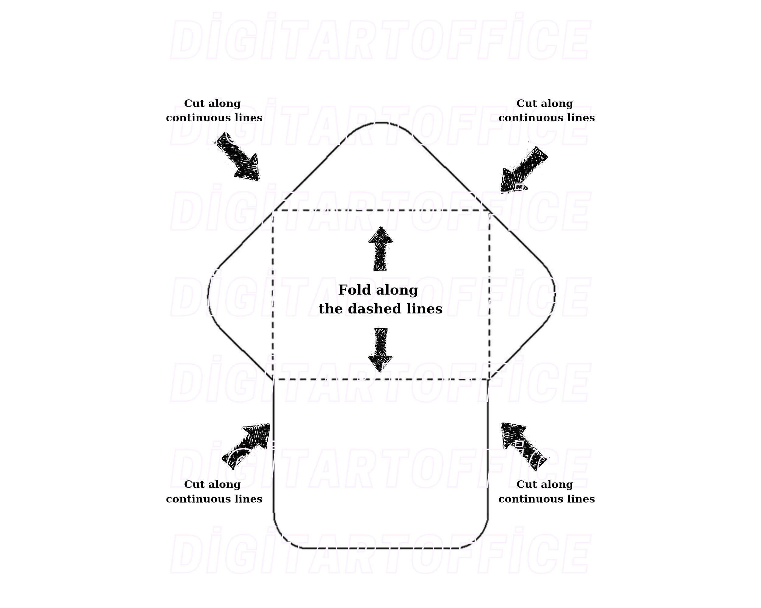 Envelope Template, Diy Envelope - Etsy