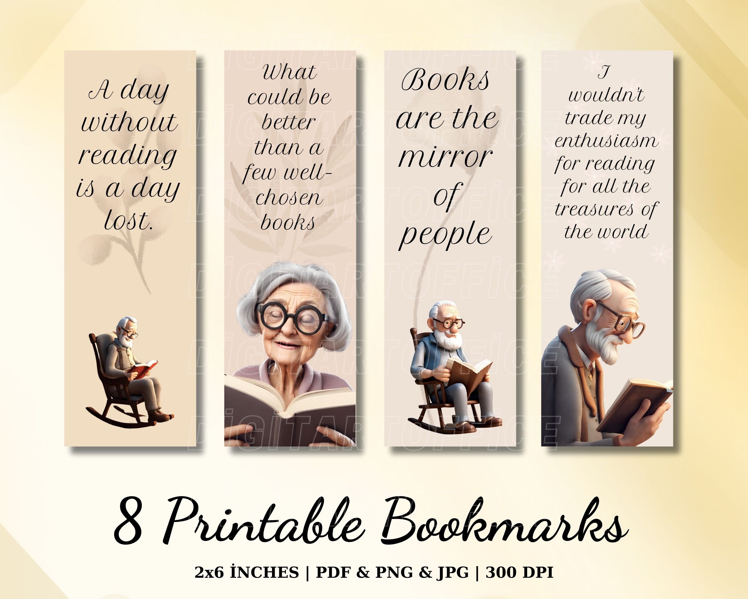 Printable Bookmarks, Bookmarks for Book Lovers - Etsy