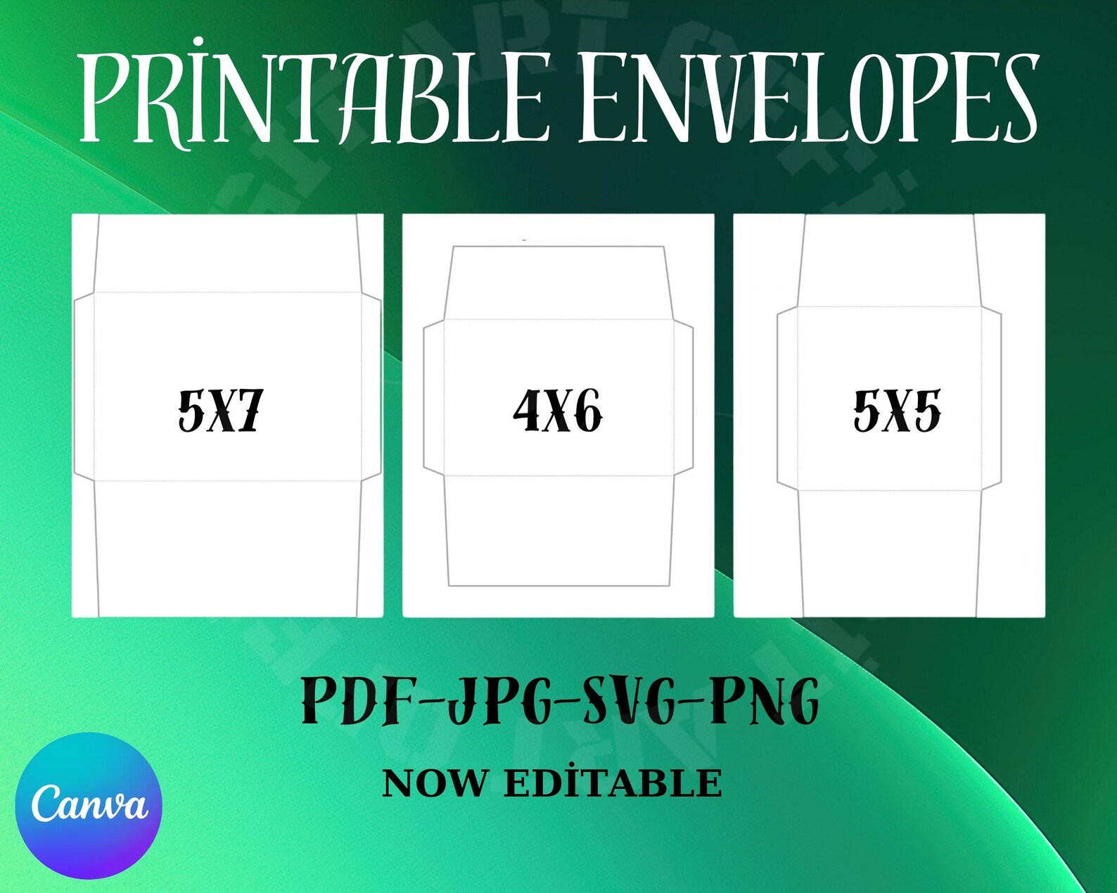 Printable Envelopes, Envelopes Bundle,diy Envelop - Etsy
