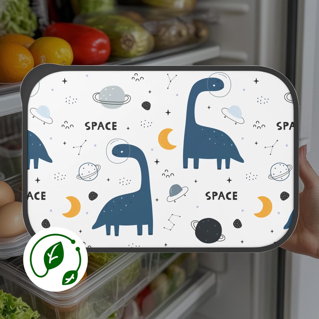 Bento Box Dinosaur Meal Prep Container Lunchbox With Utensils Eco ...
