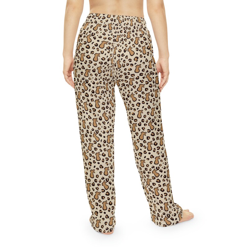 Bunny Leopard Print Pajama Pants Rabbit Animal Print Easter PJ Pants ...