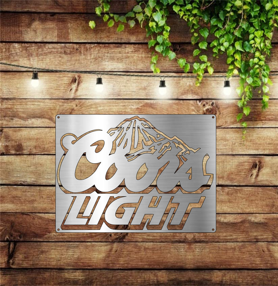 Coors Light DXF Digital Download Laser Cnc Plasma Waterjet Custom Sign ...