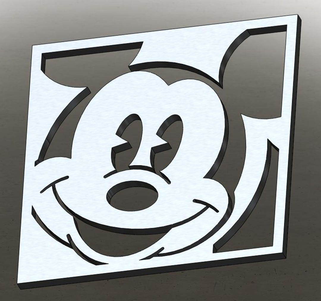 Mouse Cartoon DXF Digital File Laser Cnc Plasma Waterjet Sign Cutout ...