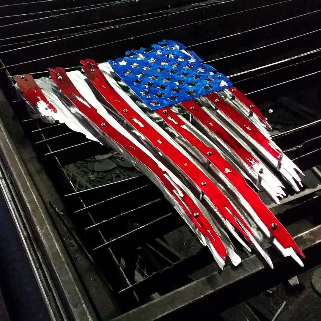Raised USA Flag America Dxf Digital File Laser Waterjet Cnc Plasma - Etsy