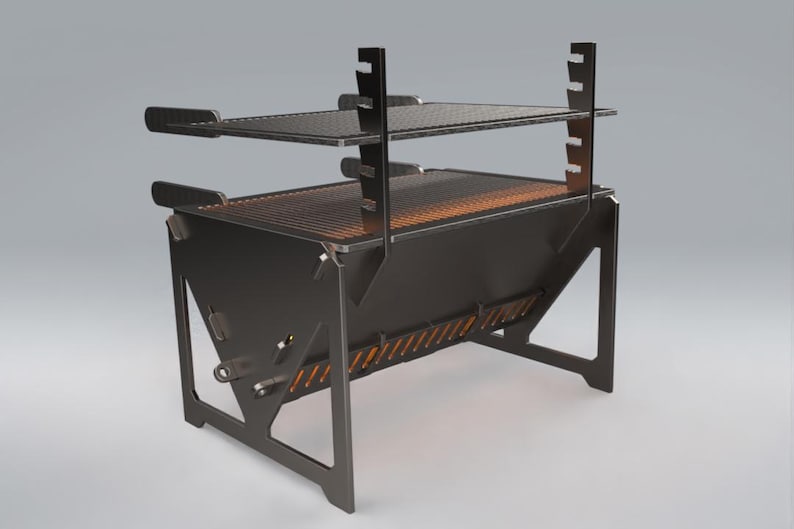 Portable BBQ Grill Breaks Down IGS, STEP and More Files Digital File ...