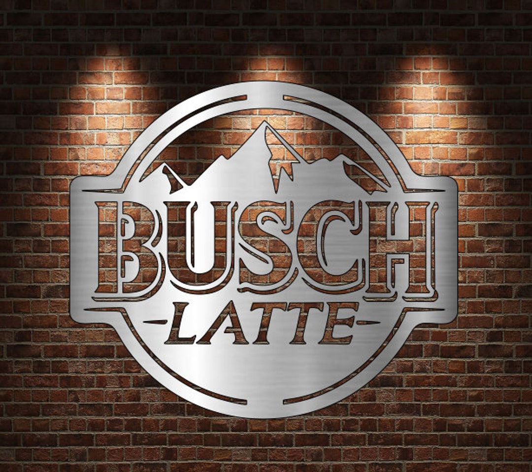 Busch Latte DXF Digital File Laser Cnc Plasma Waterjet Sign Cutout ...