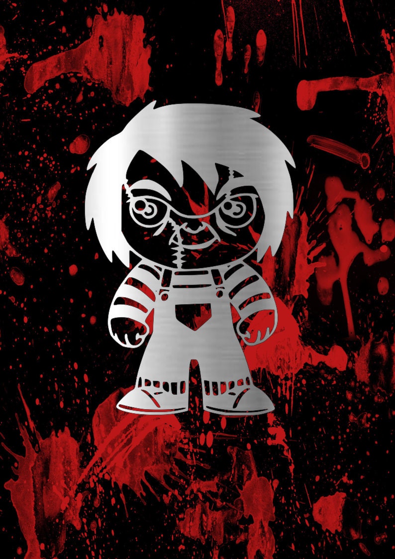 Chucky Halloween Metal Sign Digital Dxf Download Laser Waterjet Plasma ...