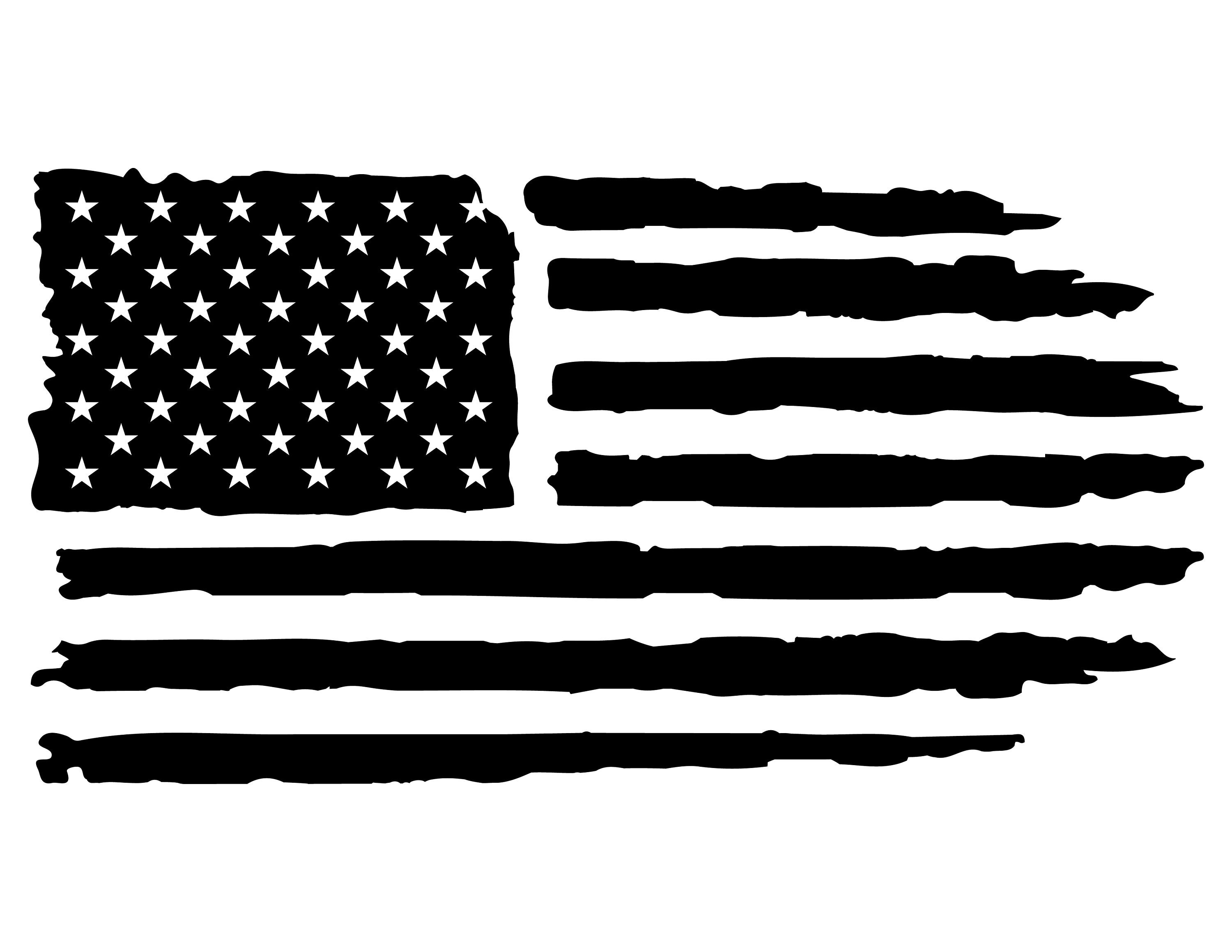 American Distressed Flag Digital Download Dxf File Custom Sign Waterjet ...